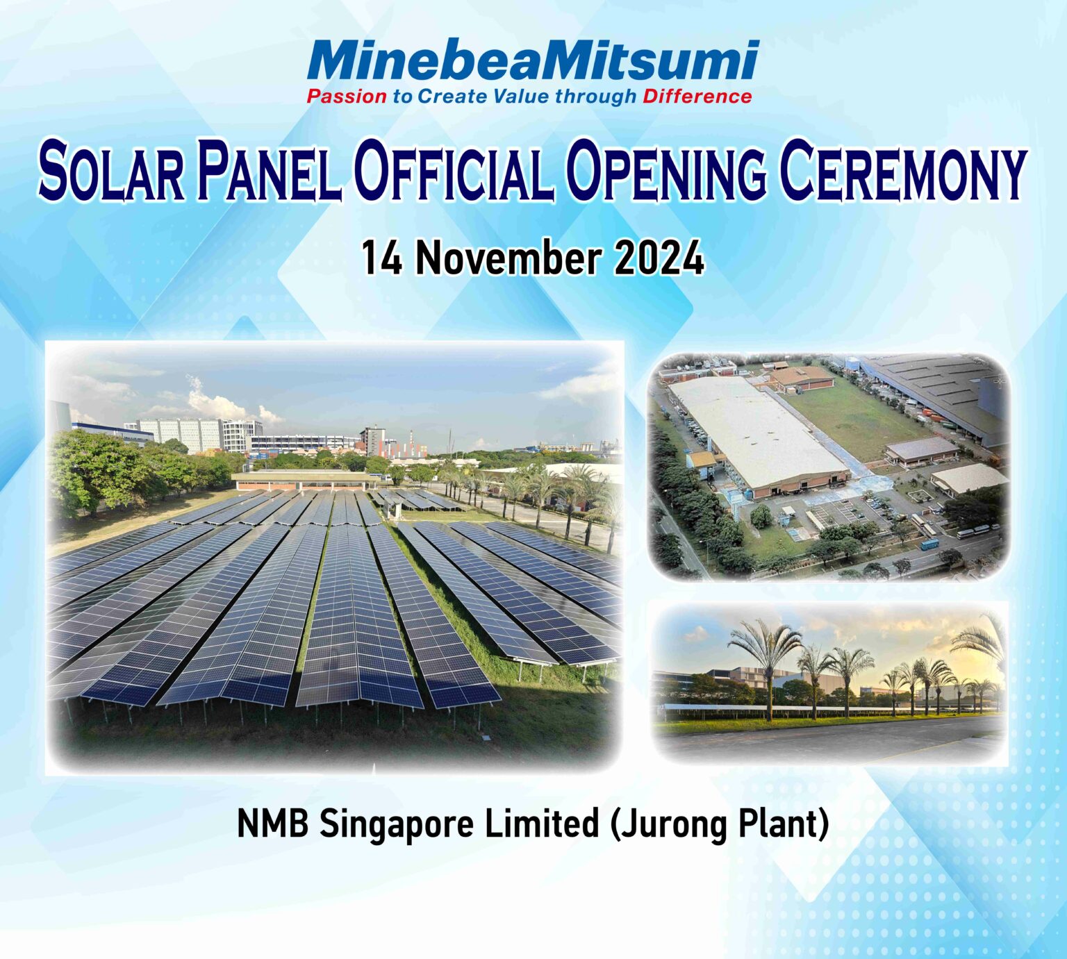 SOLAR PANEL OFFICIAL OPENING CEREMONY – NMB Singapore Limited