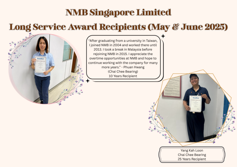 LONG SERVICE AWARD MAY & JUNE 2025 – NMB Singapore Limited